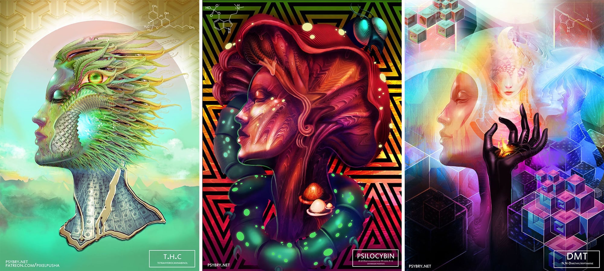 Qualquer coisa : Artista cria ilustrações sob o efeito de 20 drogas ...