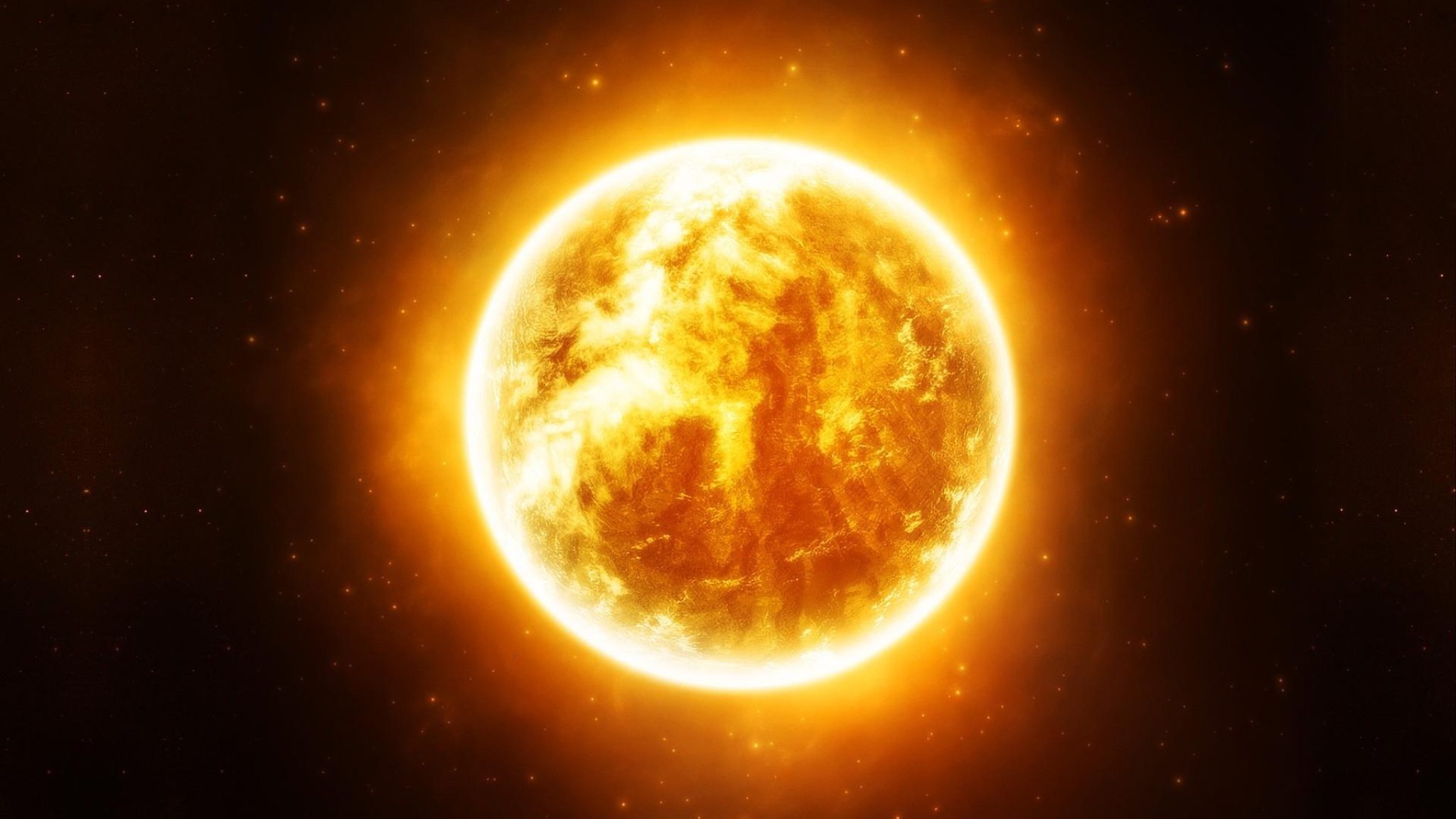 É assim que o Sol é visto em cada um dos planetas do Sistema Solar ...