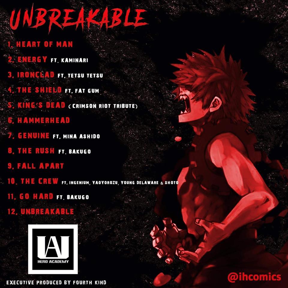 Artista cria capas de CD incríveis para os personagens de My Hero ...