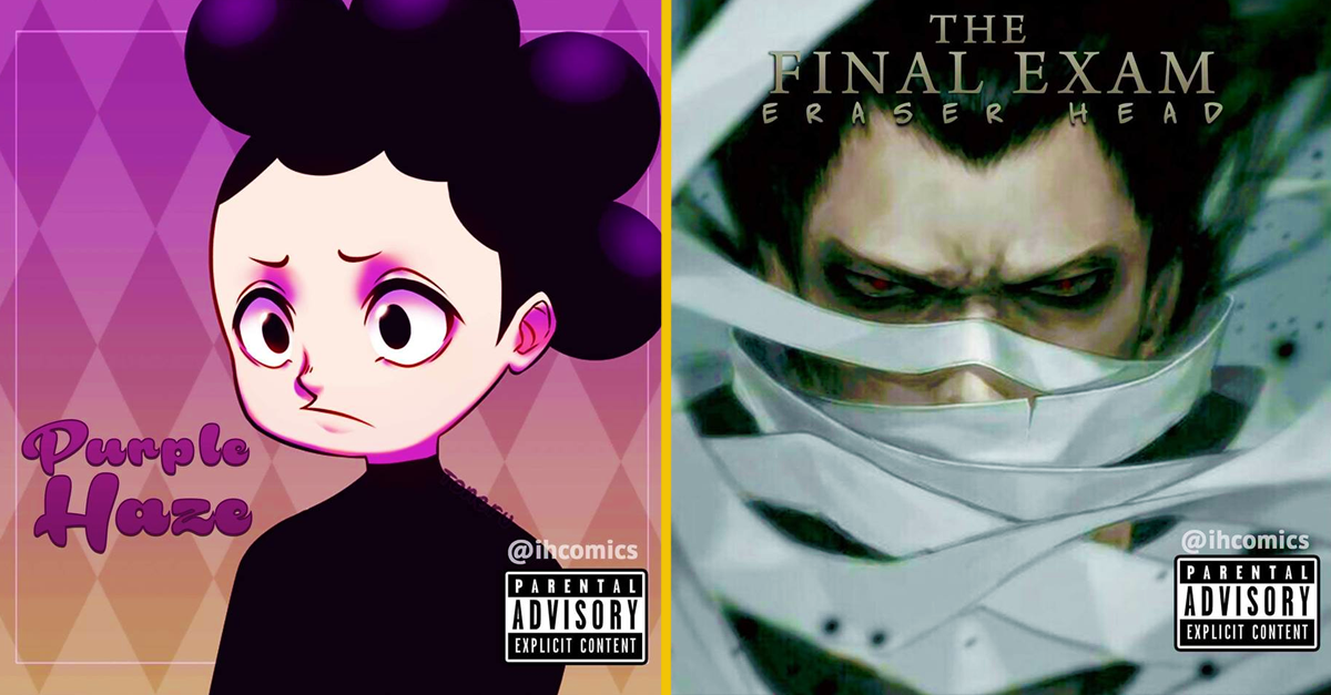 Artista cria capas de CD incríveis para os personagens de My Hero ...