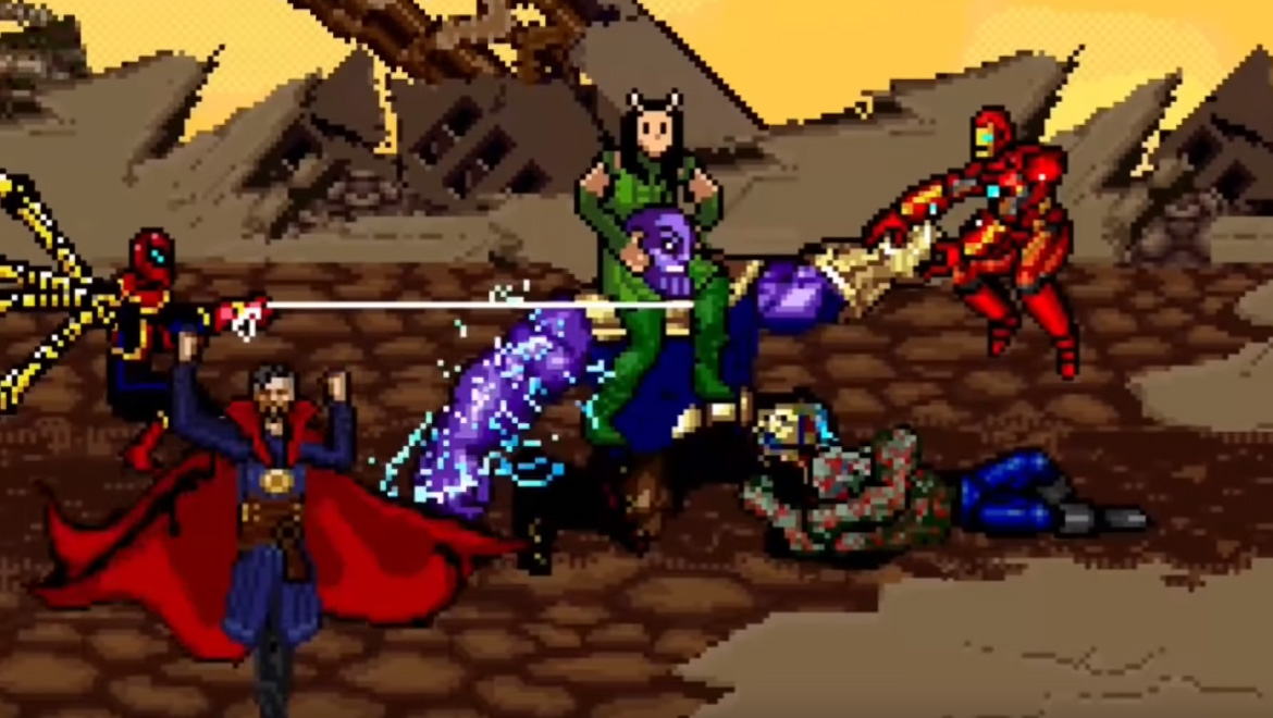 Batalha contra Thanos fica ainda melhor nesse vídeo 16 bits – Fatos ...