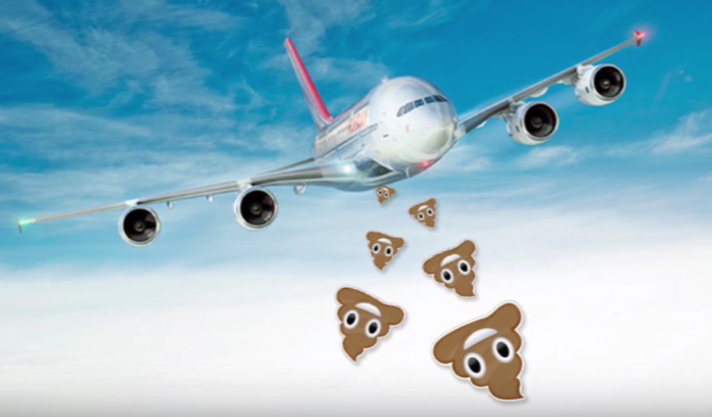 O que acontece com o cocô depois que usamos o banheiro do avião ...