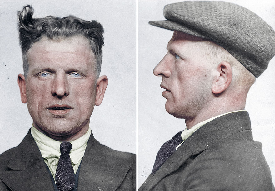 Artista coloriu fotos de 7 criminosos e essas são as historias por trás ...