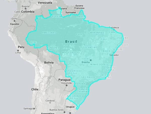 Mapa interativo mostra o tamanho real do Brasil em comparação com ...